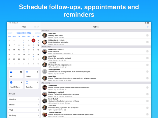 Contacts Journal CRM for iOS (iPhone/iPad/Apple Watch/iPod touch ...