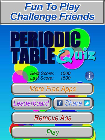 Periodic Table Quiz Free - The Fun Chemistry Practice Test Game for the ...