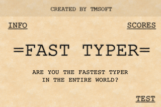 Fast Typer - Are you the Fastest Touch Typist in the World? for iOS ...