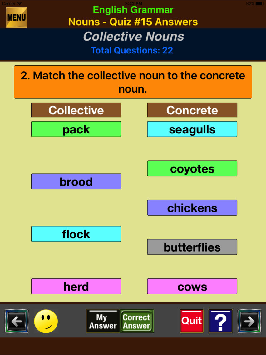 EasyLearn Nouns In English Grammar For IOS iPhone iPad Latest Version easylearn-nouns-in-english-grammar-for-ios-iphone-ipad-latest-version