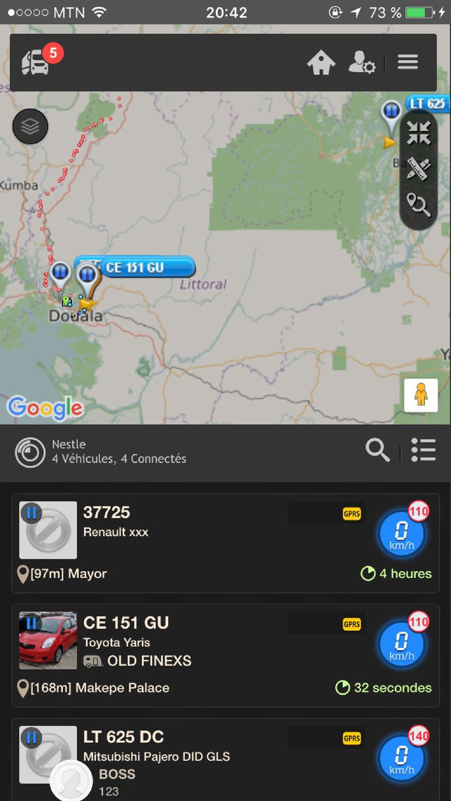 Malambi GPS Fleet Manager pour iOS (iPhone/iPad) - Téléchargement ...