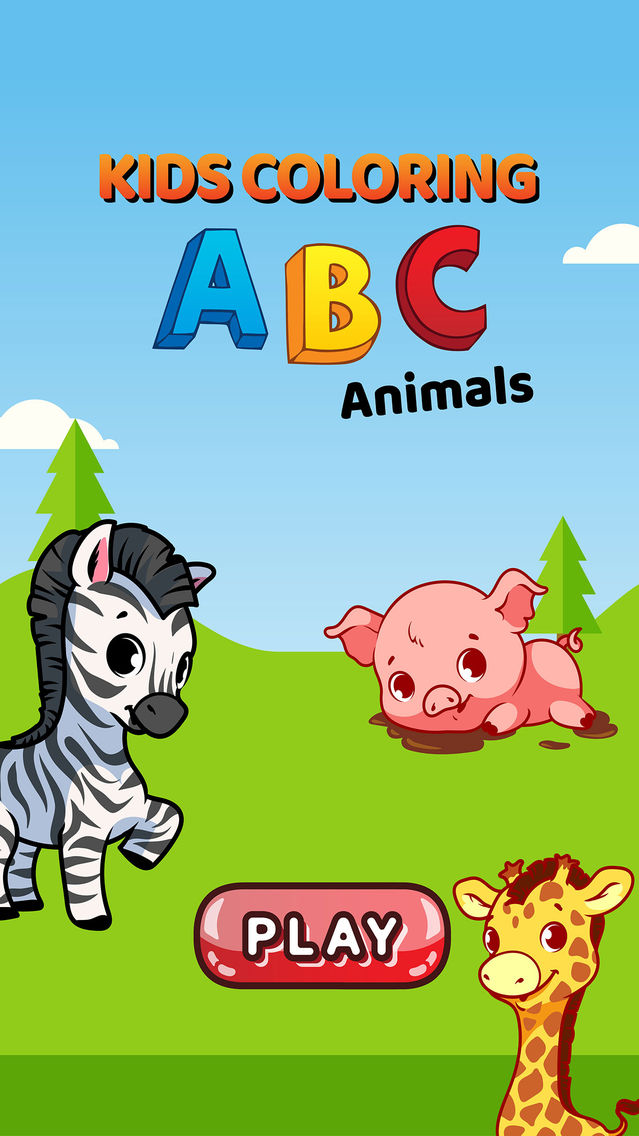 iOS(iPhone/iPad)용 Learn ABC Animals Alphabet and Coloring Page Kids ...