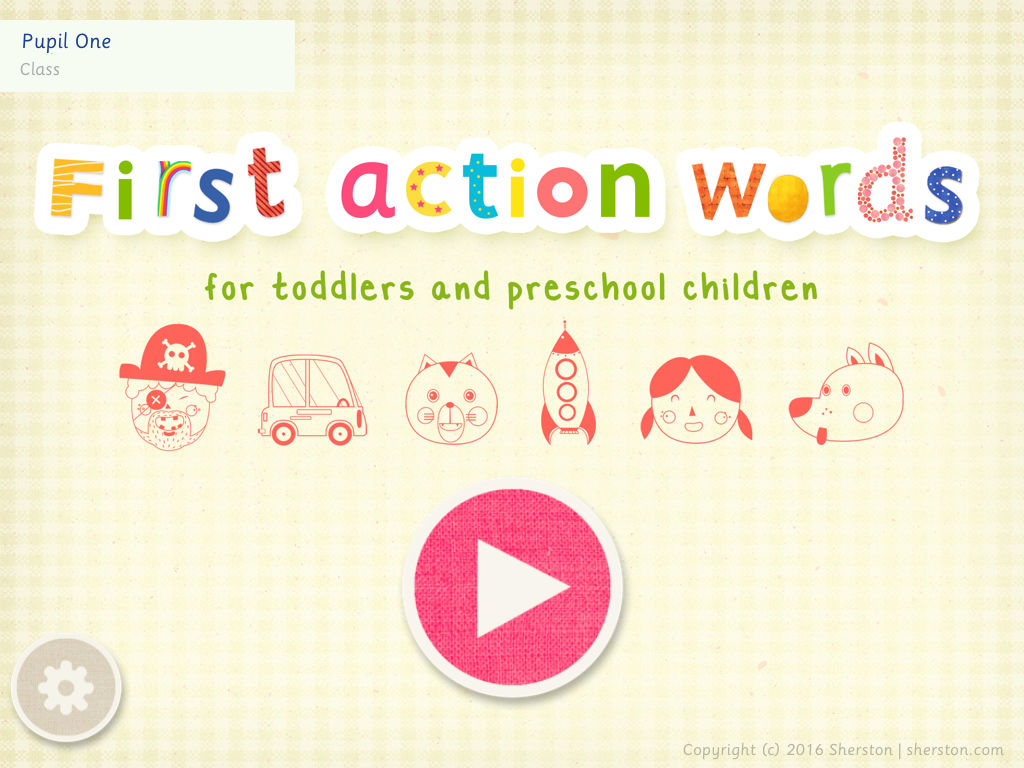 First Action Words School Edition for Toddlers and Preschool Children ...