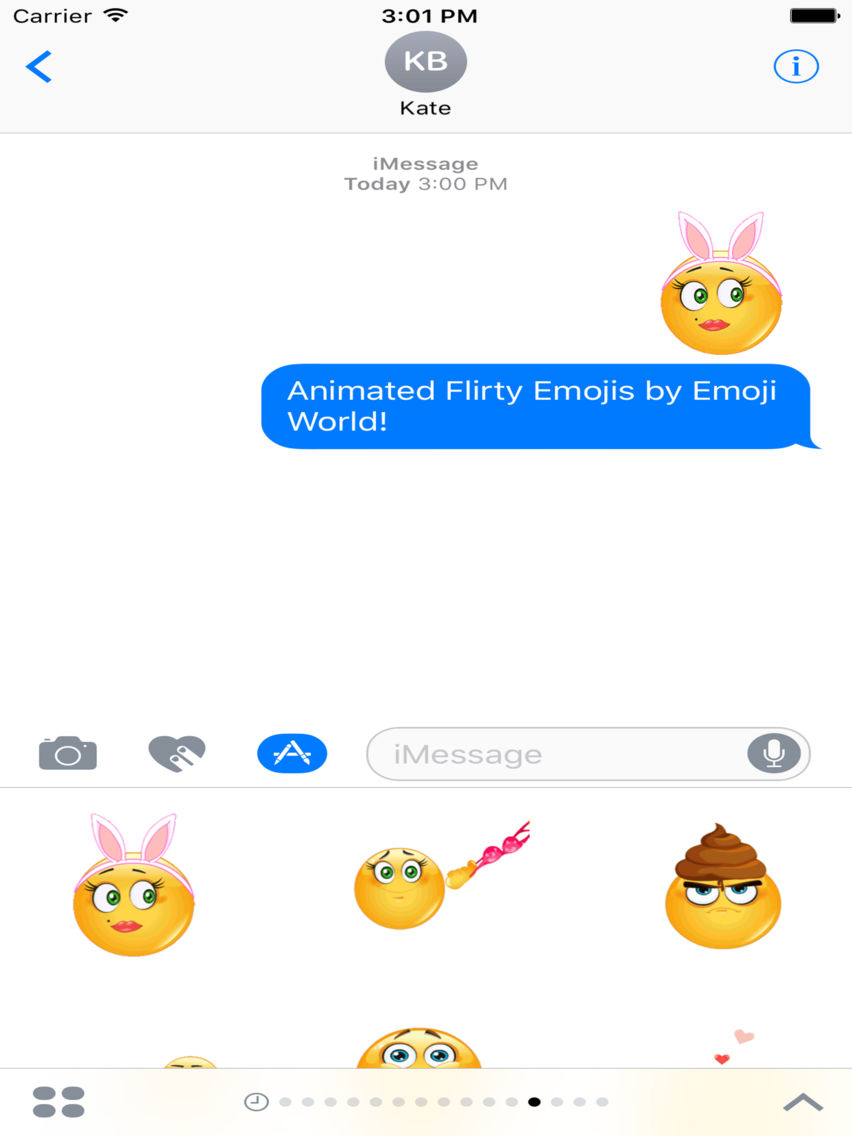 Animated Flirty Emoji Stickers for iOS (iPhone/iPad) Latest Version at ...