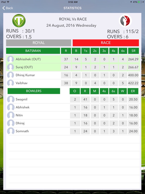 Cricket Scoreboard App para iOS (iPhone/iPad/iPod touch) - Baixar ...