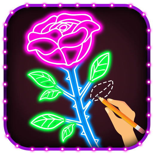 How to Draw Glow Flower Step by Step for Beginners for iOS (iPhone/iPad ...