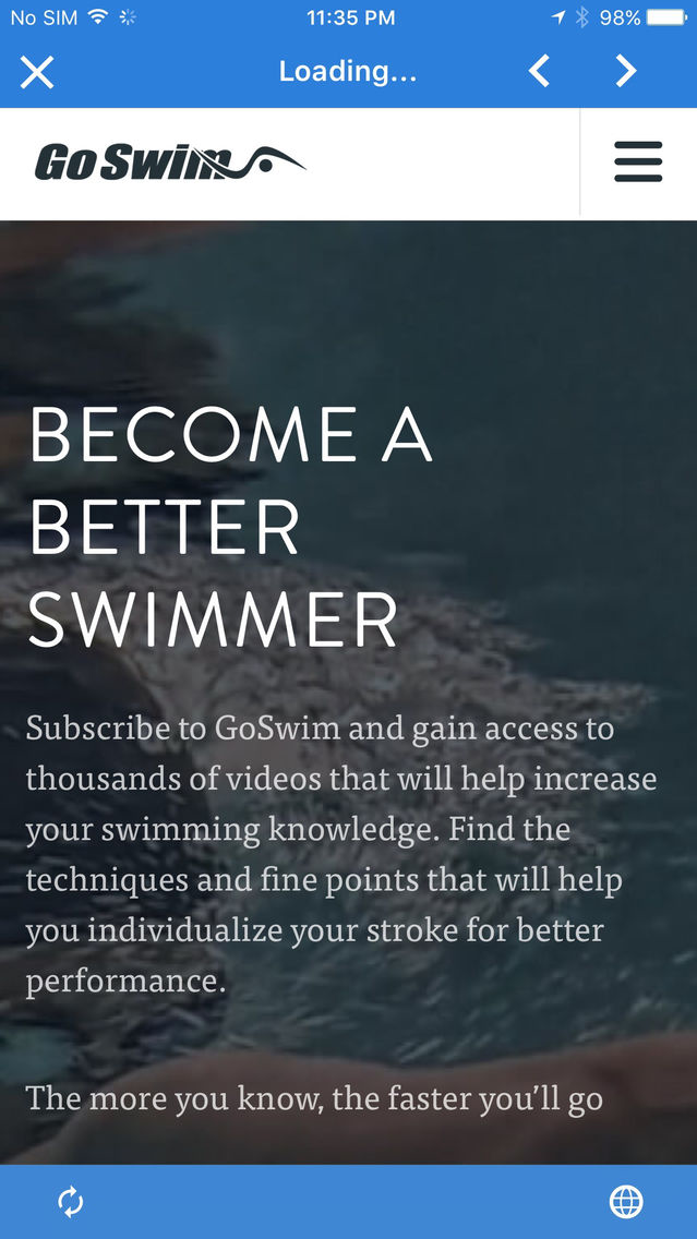 GoSwim Lite for iOS (iPhone) - Free Download at AppPure