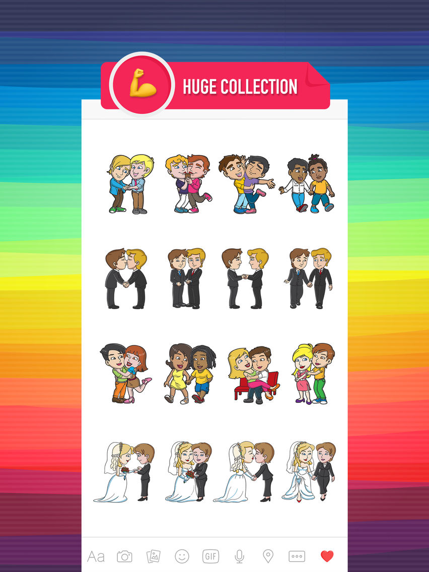 GayMoji - gay emojis keyboard for LGBT community for iOS (iPhone/iPad ...