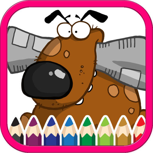 cartoon coloring page game for iOS (iPhone/iPad) - Free Download at AppPure