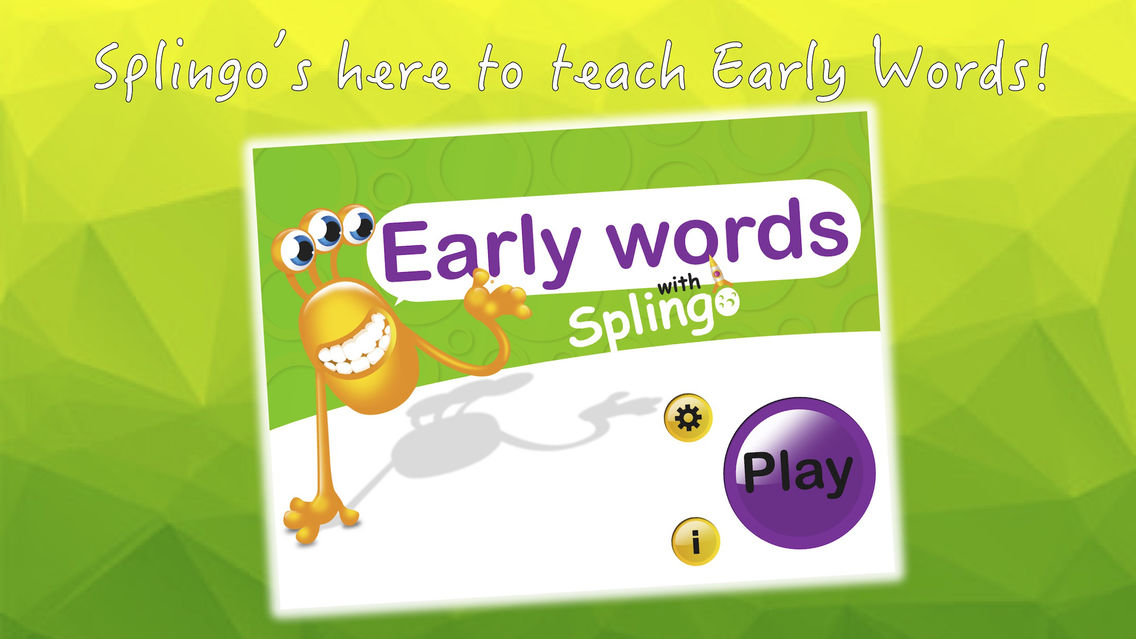 Early Words With Splingo for iOS (iPhone/iPad) Latest Version at $2.99 ...