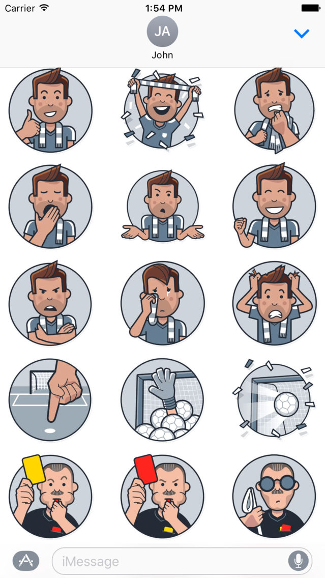 Soccer Fans Emoji Stickers - for iMessage for iOS (iPhone/iPad) Latest ...