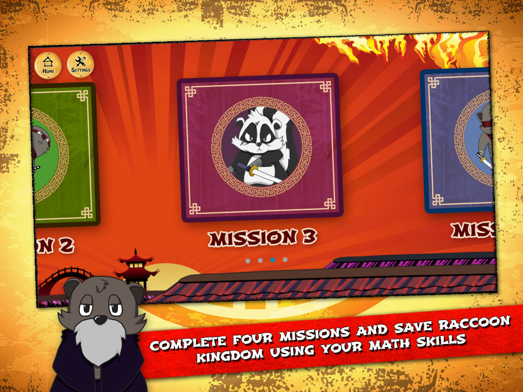 Raccoon Ninja: Addition Subtraction Games and Problems for Fast Basic ...