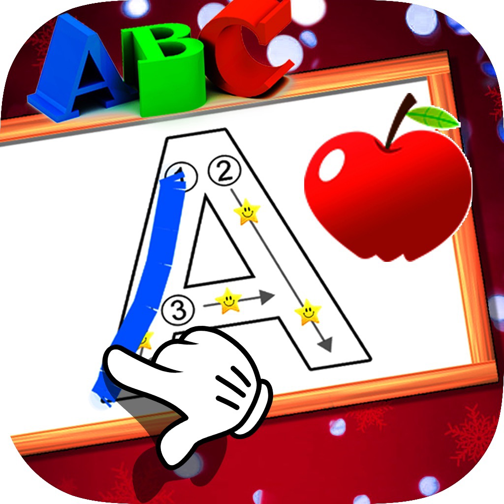 Letter Tracing Worksheets - Christmas Game for iOS (iPhone/iPad) - Free ...