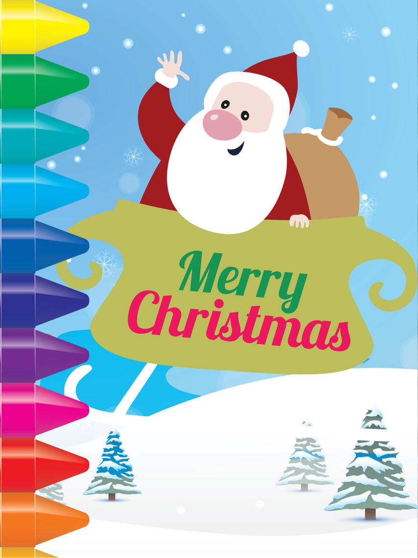 Santa Calus coloring and ABCs - 123s activities kids games for iOS ...
