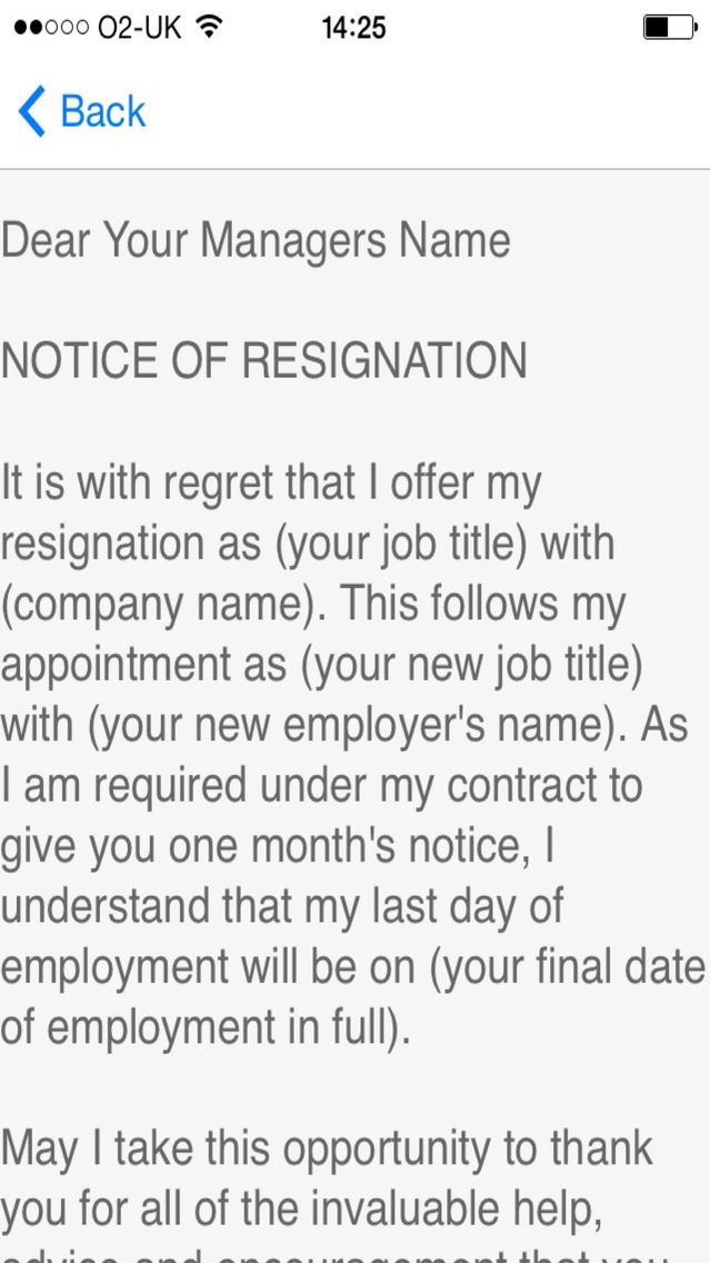 Resignation Letter Sample - Templates and Examples of Job Resignation ...