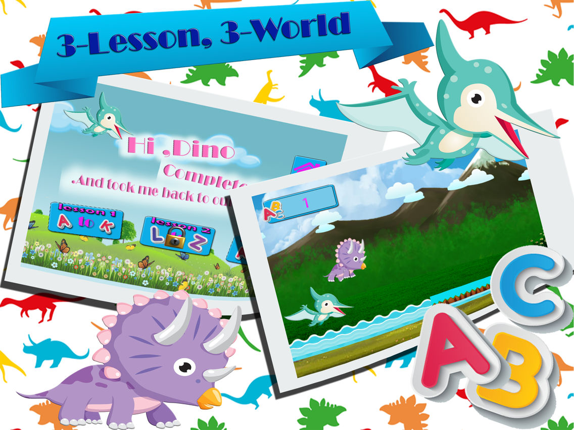 English is fun dinosaur learning games for kids for iOS (iPhone/iPad) - Free Download at AppPure