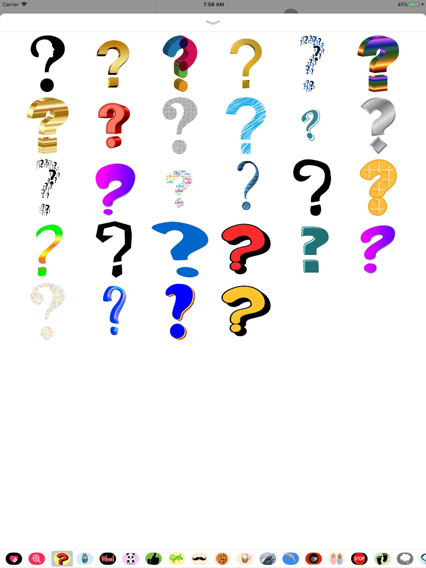 My Question Mark Sticker Pack for iOS (iPhone/iPad) Latest Version at ...