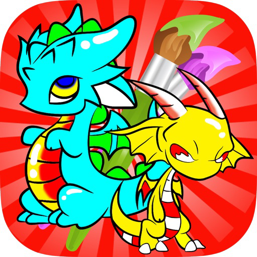 Coloring Books For Kids - Drawing Painting The Good Dragon Games for ...
