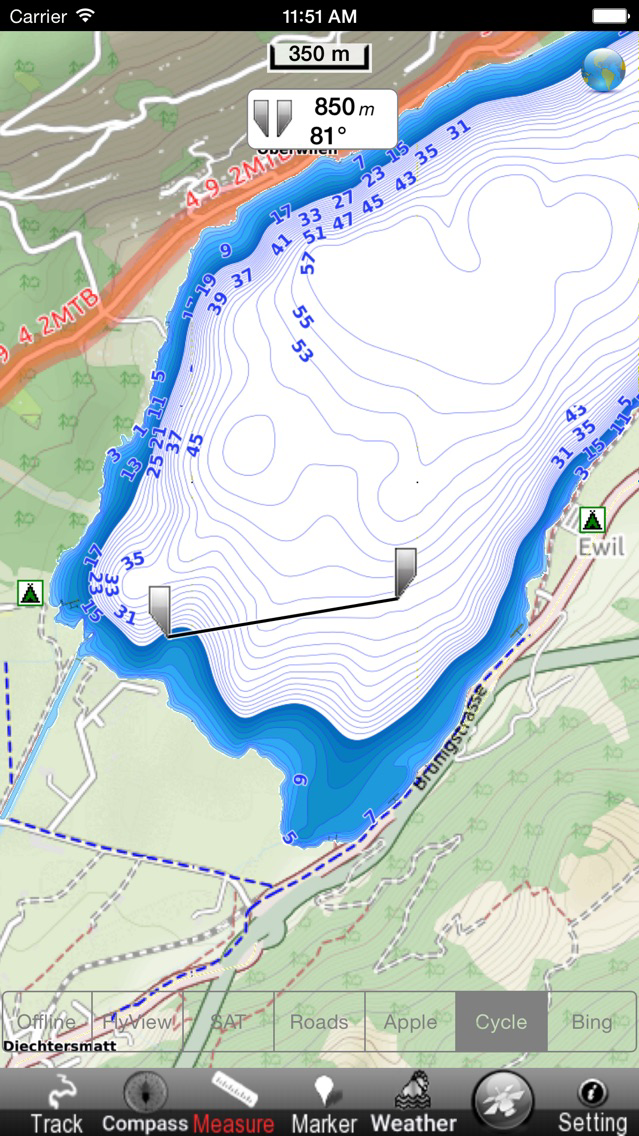 Lake : Lungern - Sarnen GPS Map Navigator for iOS (iPhone) Latest ...