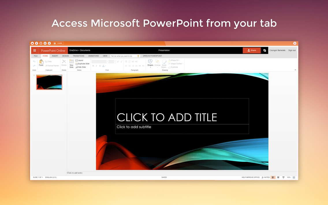 Templates for MS PowerPoint - Menu Tab Bar for iOS (iPhone) Latest ...
