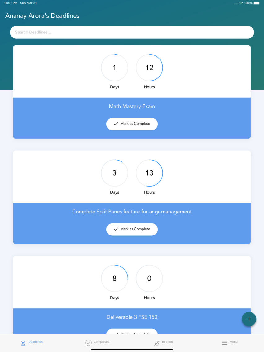 Timebound – The Deadlines App for iOS (iPhone/iPad) - Free Download at AppPure
