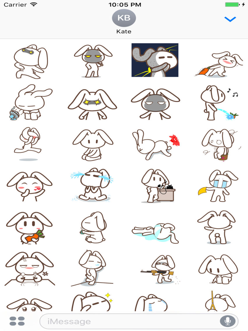 Rabbit Animated Emoji Stickers for iOS (iPhone/iPad) Latest Version at ...