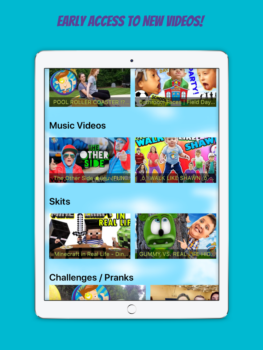 FGTeeV & FUNnel Vision TV for iOS (iPhone/iPad) - Free Download at AppPure