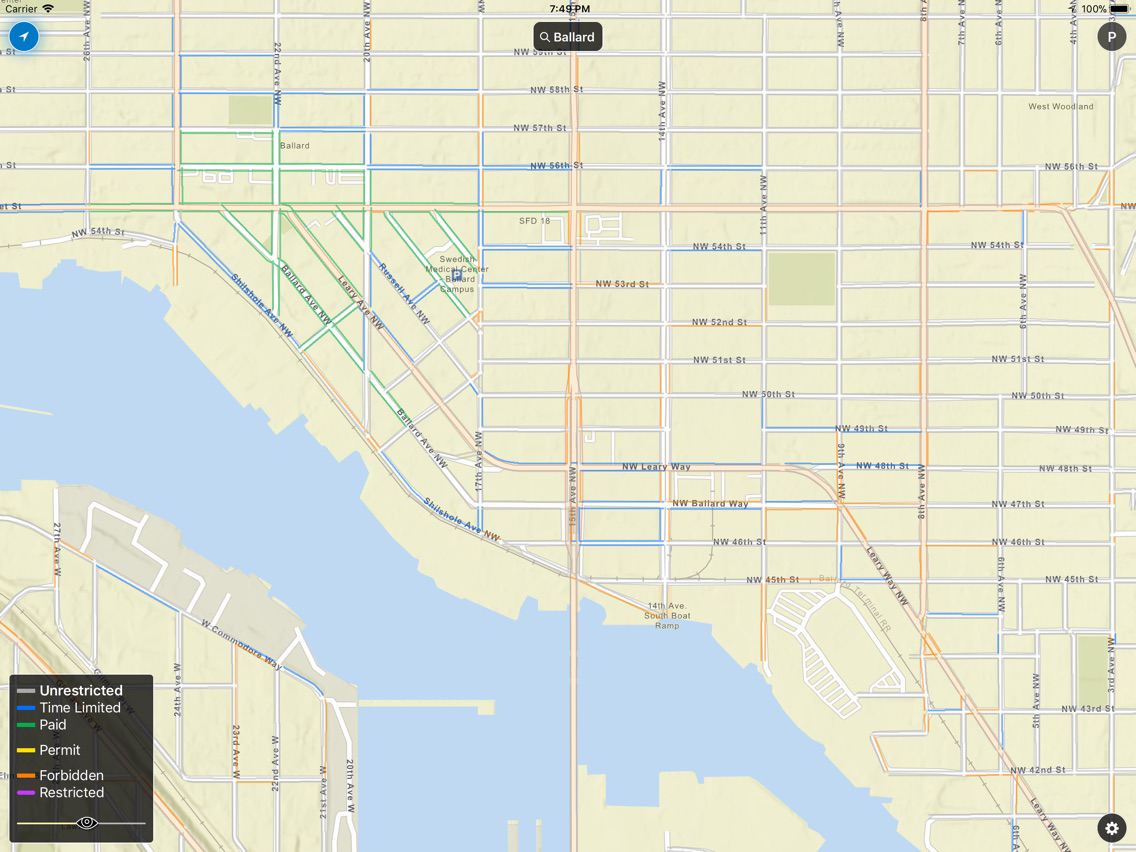 Seattle Parking Map para iOS (iPhone/iPad) - Baixar Grátis no AppPure