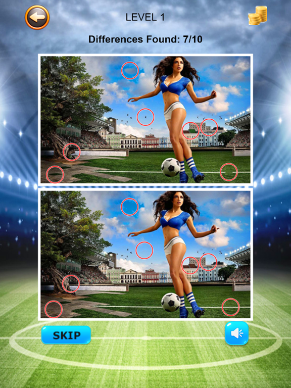 Find and Spot The Differences Football Soccer Star for iOS (iPhone/iPad ...