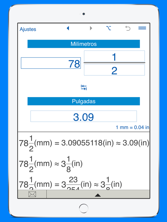 أحدث إصدار Pulgadas / mm convertidor لنظام iOS (iPhone/iPad/iPod touch ...