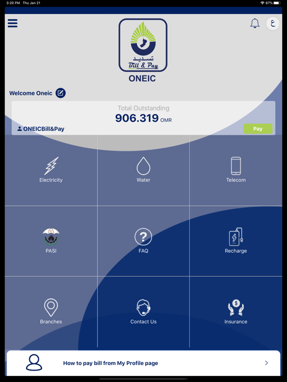 ONEIC Bill & Pay for iOS (iPhone/iPad/iPod touch) - Free Download at ...