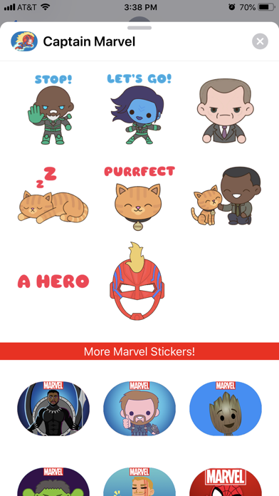 Captain Marvel Stickers for iOS (iPhone/iPad/iPod touch) Latest Version ...