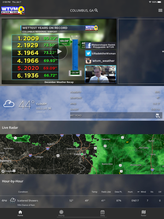 WTVM Storm Team Weather for iOS (iPhone/iPad) - Free Download at AppPure
