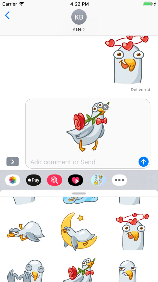 Seagull Emoji Stickers for iOS (iPhone/iPad) Latest Version at $0.99 on ...