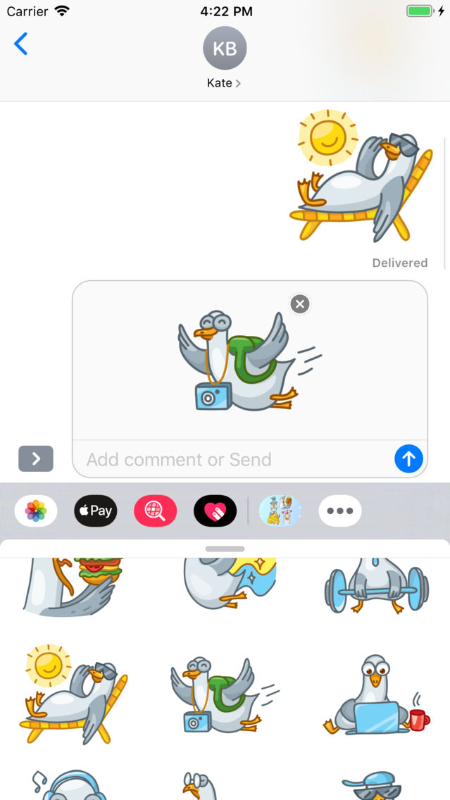 Seagull Emoji Stickers for iOS (iPhone/iPad) Latest Version at $0.99 on ...