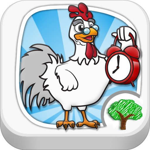 Wake the Rooster by Telling Time : Tiny Chicken for iOS (iPhone/iPad ...
