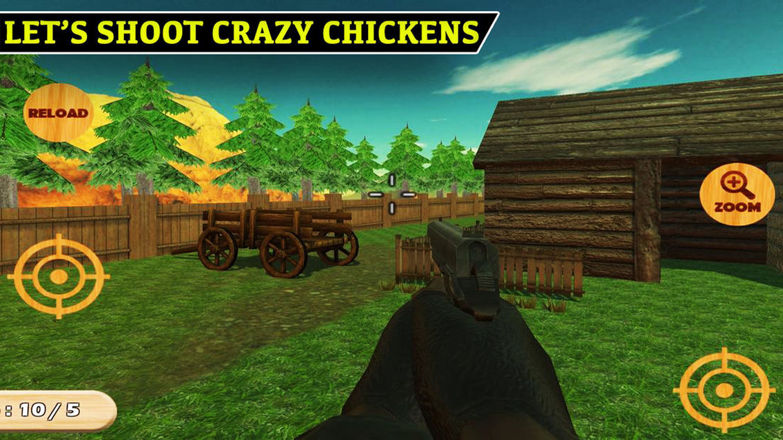 Shoot Chicken - Frenzy Farmer for iOS (iPhone/iPad) - Free Download at ...