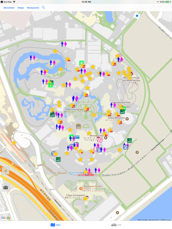 Map for Tokyo Disneyland for iOS (iPhone/iPad/iPod touch) - Free ...