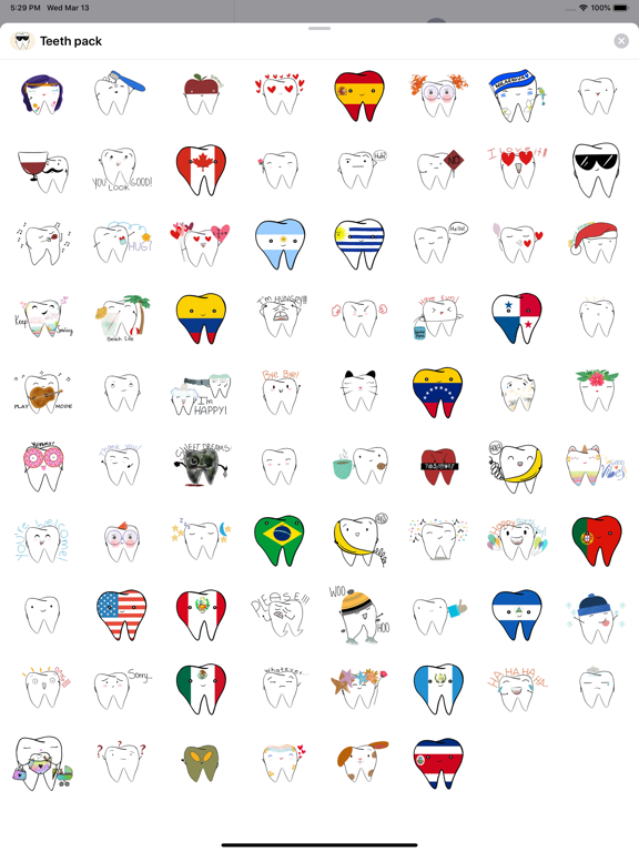 Teeth Emojis & Smiley stickers for iOS (iPhone/iPad/iPod touch) Latest ...
