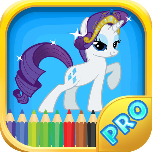 Pony Coloring Games for Girls - My Cute Pony Coloring Book for Little ...
