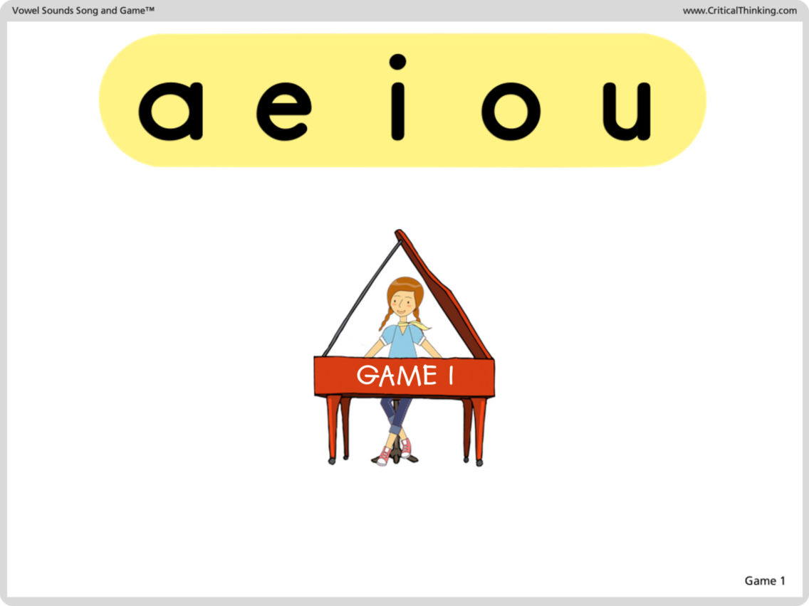 Vowel Sounds Song and Game™ for iOS (iPhone/iPad) Latest Version at $1. ...