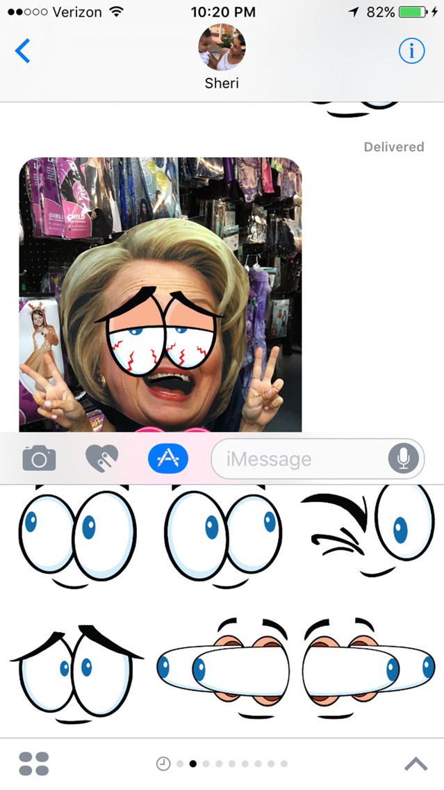 Cartoon Eye Sticker Pack for iOS (iPhone/iPad) Latest Version at $0.99 ...