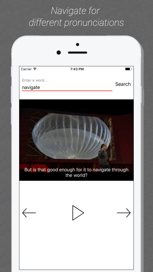 Word Pronounce - Real pronunciations from Youtube for iOS (iPhone ...