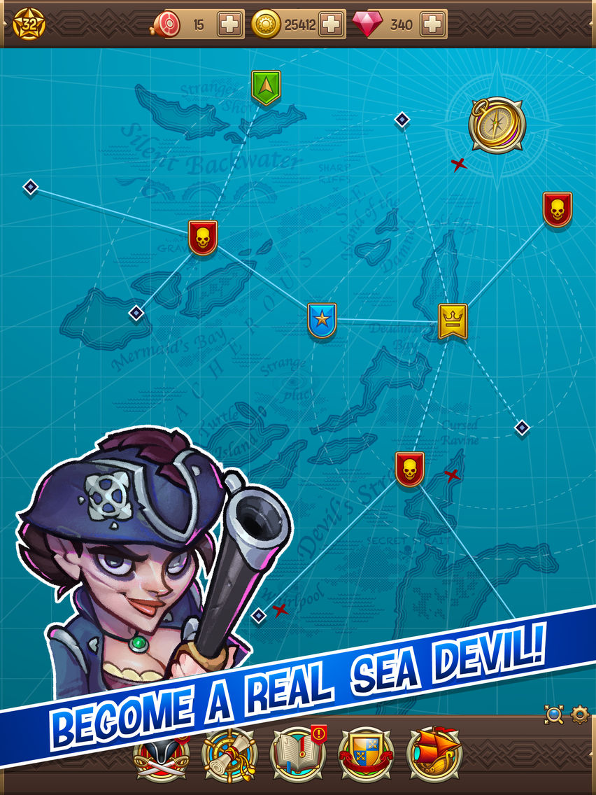 Sea Devils - Pirate Adventure لنظام iOS (iPhone/iPad) - قم بتنزيله ...