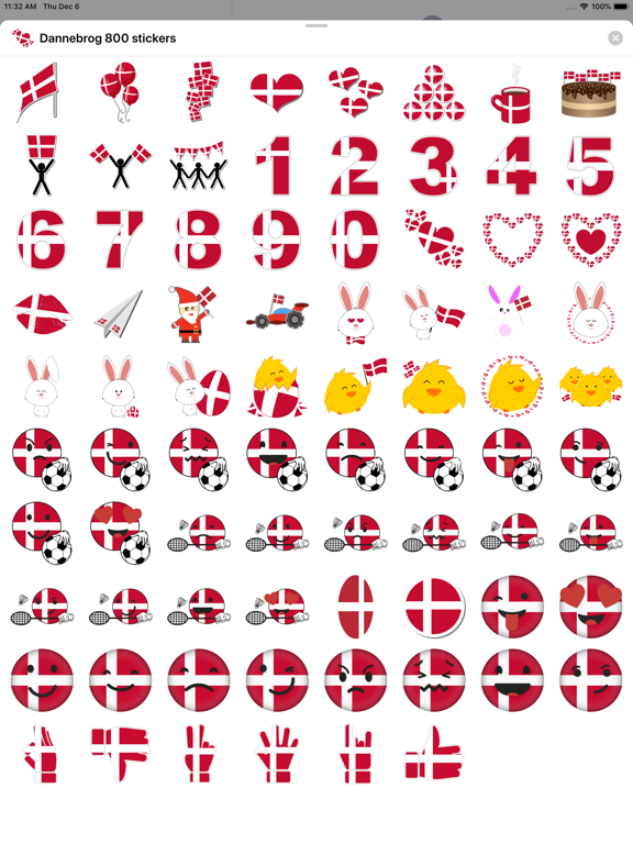 Dannebrog 800 stickers for iOS (iPhone/iPad/iPod touch) - Free Download ...