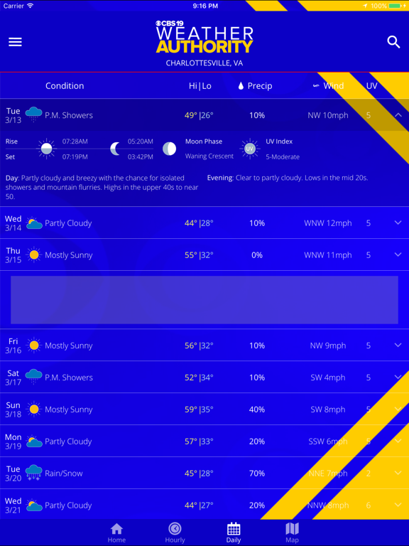 CBS19 Weather Authority for iOS (iPhone/iPad) - Free Download at AppPure