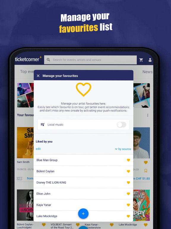 Ticketcorner - Event Tickets for iOS (iPhone/iPad/iPod touch) - Free Download at AppPure