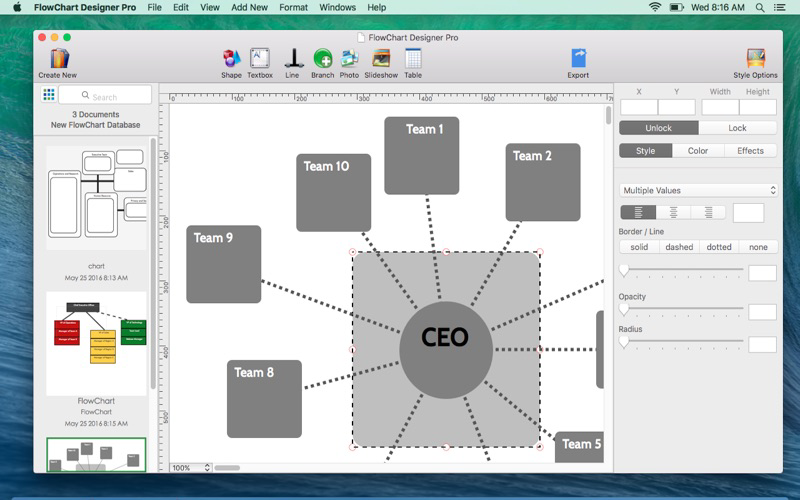 FlowChart Designer Pro - Workflow & Diagram Design for iOS (Mac) Latest ...