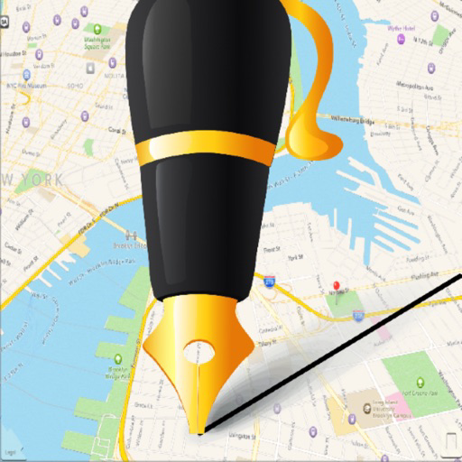 Drawing Maps Pro - Draw on Map, POI Locations Mapper, Route Art Painter ...
