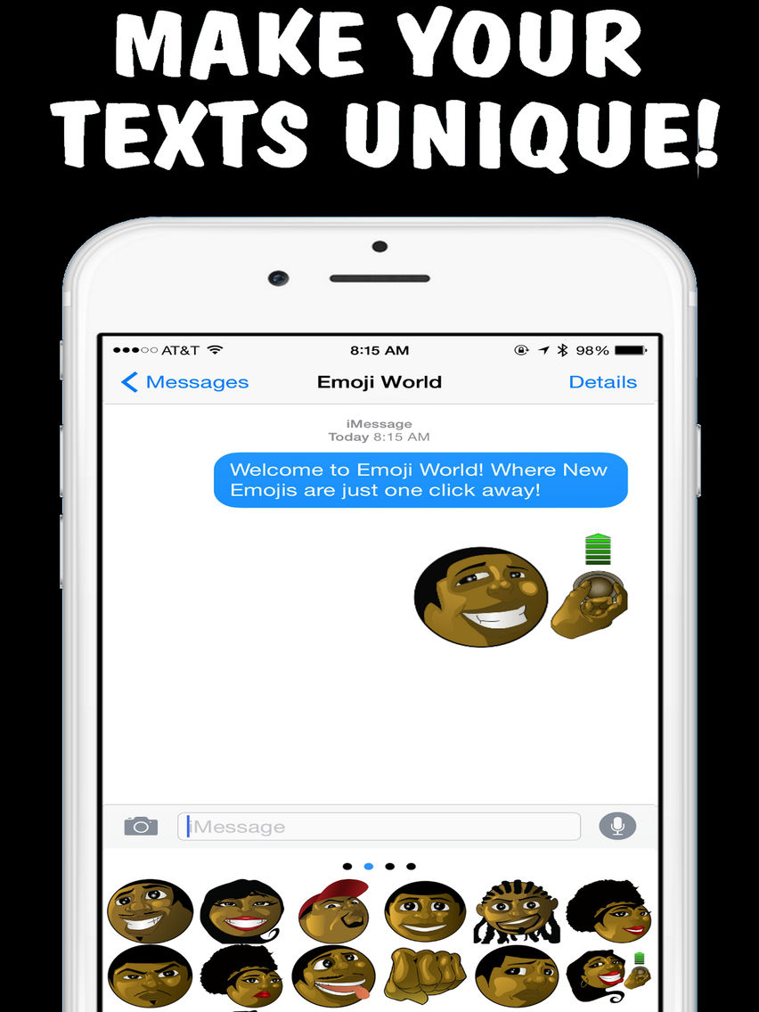 Blackmojis Keyboard - Black Emojis & New Emojis by Emoji World for iOS ...